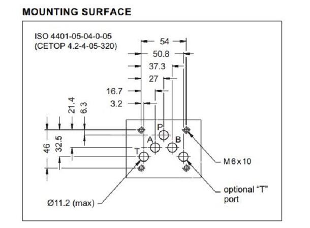 Vekselventil - flow DSB Cetop 05 DSB5-RTA/10N 100l/min 320bar - Egil Eng