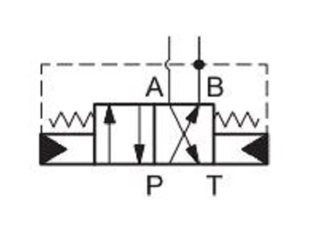 Vekselventil - flow DSB Cetop 05 DSB5-RTA/10N 100l/min 320bar - Egil Eng