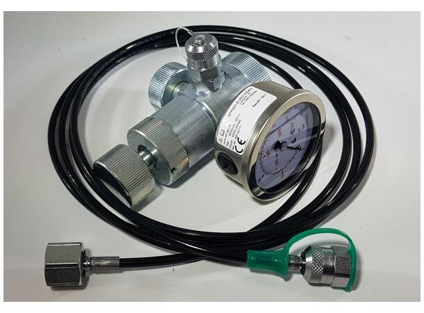 Fyllesett for akk. AR6 5/8" UNF Manometer 0-400bar - Egil Eng